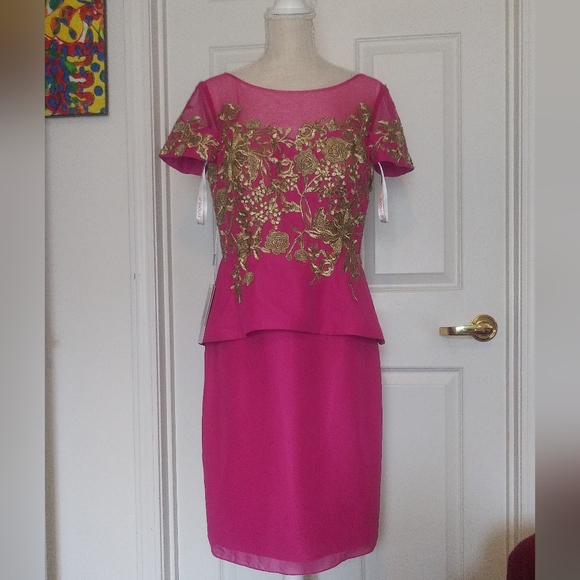 JJs House | Dresses | Nwt Pretty Pink Peplum Dress | Poshmark